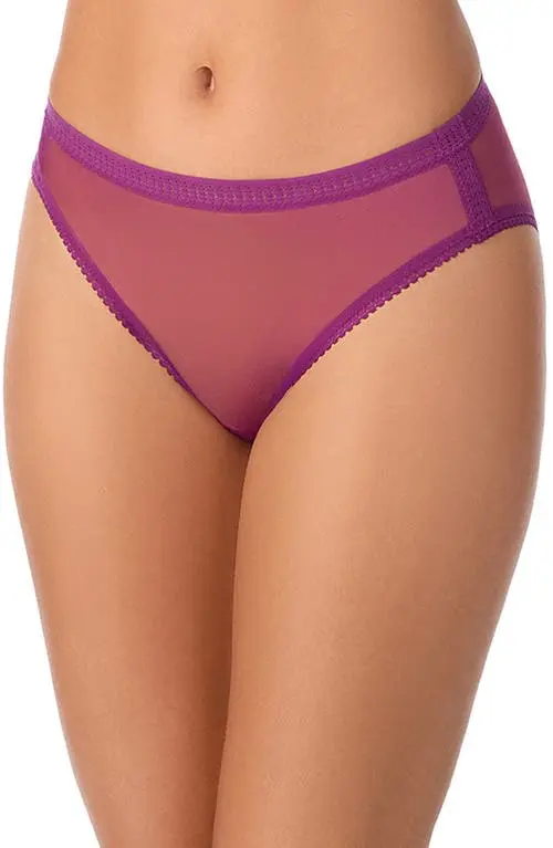 ON GOSSAMER High Cut Briefs - Grape Wine