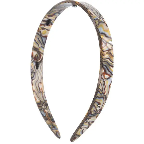 Alexandre De Paris Marble Pattern Headband - Onyx