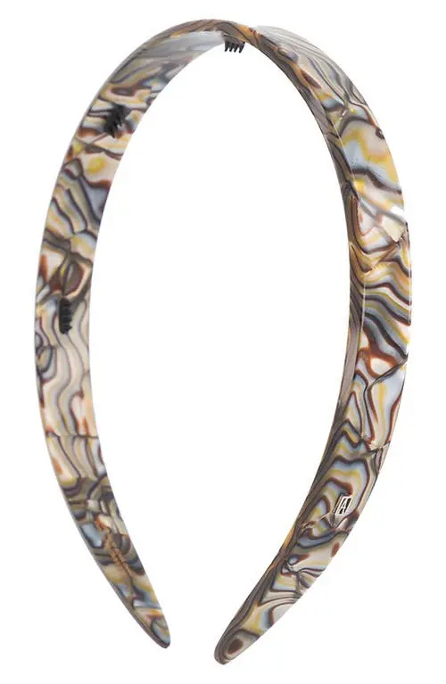 Alexandre De Paris Marble Pattern Headband - Onyx