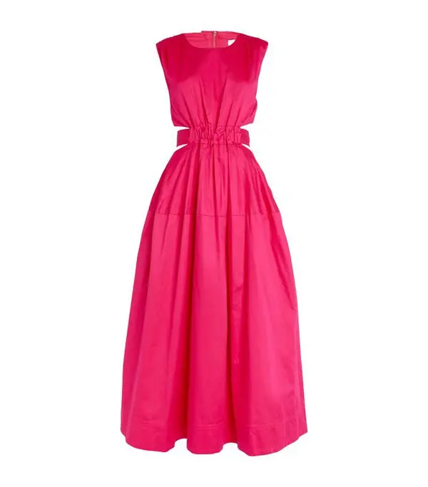Aje Zorina Midi Dress - Pink | Editorialist