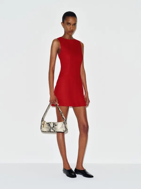 REFORMATION Leopard Print Sleeveless Mini Dress