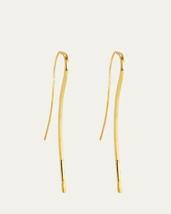 V.BELLAN Nikki Bar Earrings With 18k Yellow Gold Plating - 18k Vermeil Over Ss