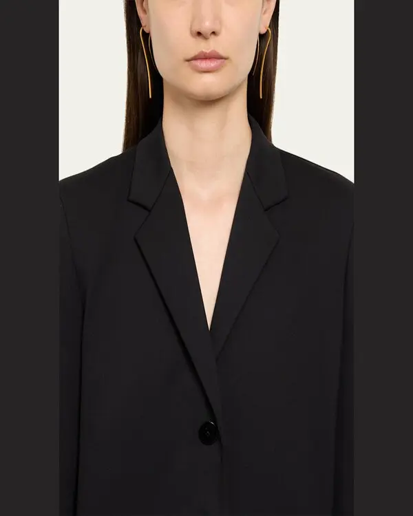 V.BELLAN Nikki Bar Earrings With 18k Yellow Gold Plating