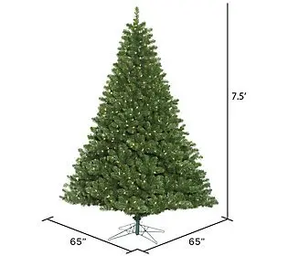 VICKERMAN 7.5' Oregon Fir Artificial Christmas Ree, Ww
