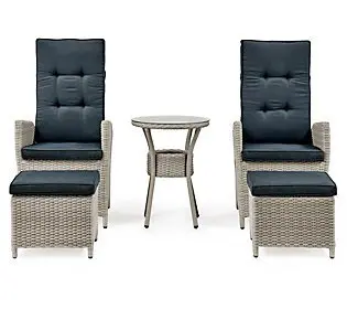 ALATERRE FURNITURE Haven Recliners With Ottoman And Table - One-color