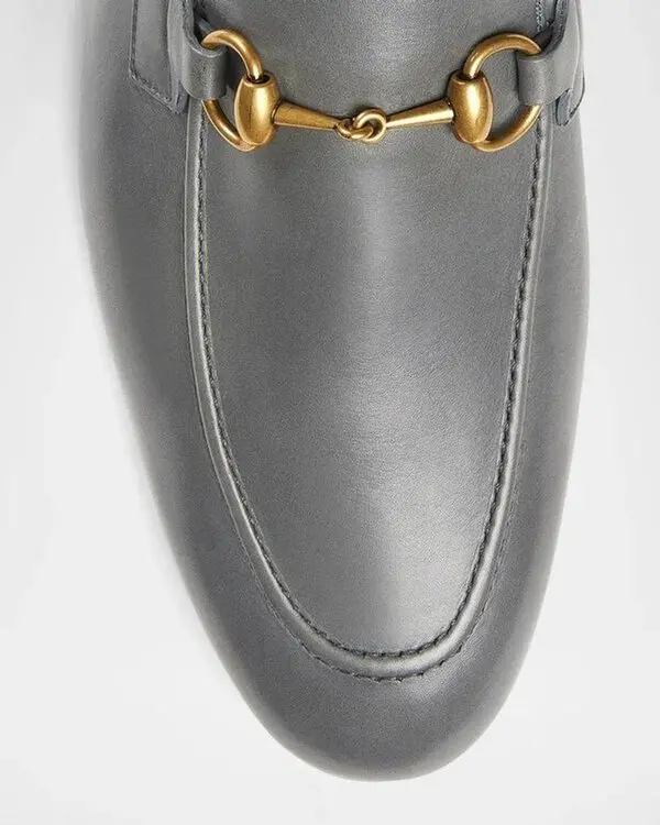 Gucci Jordaan Leather Loafer - Graphite Grey