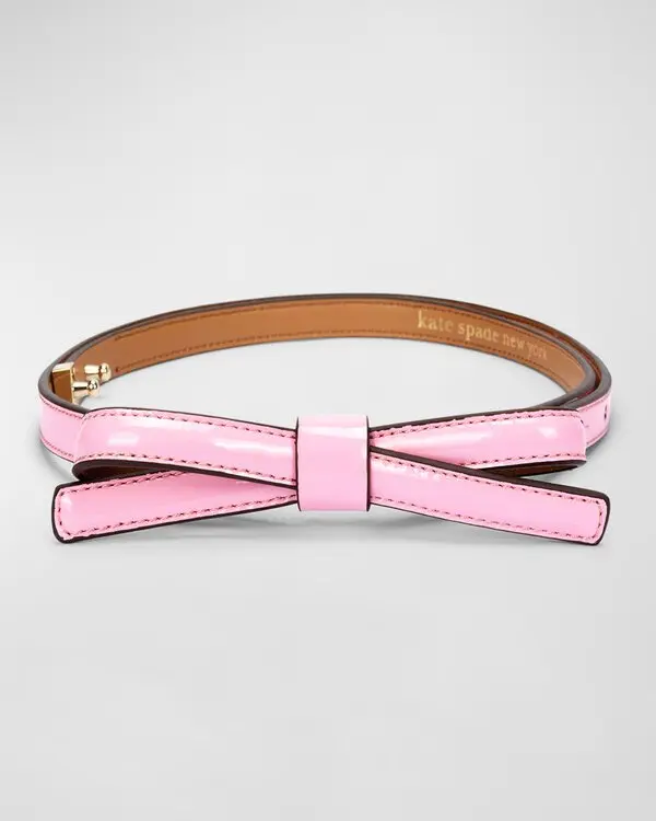 Kate Spade New York Patent Leather Stretch Belt- Red kate spade new york Women main image 3