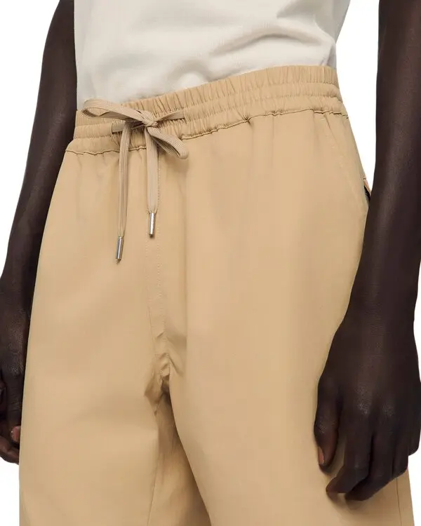 Sandro Regular Fit Cotton-blend Shorts - Beige