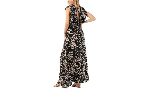 Tiare Hawaii Dahlia Tie Dye Cover Up Maxi Dress