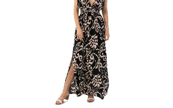 Tiare Hawaii Dahlia Tie Dye Cover Up Maxi Dress