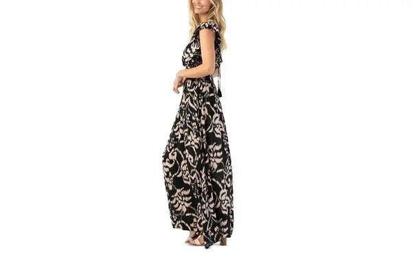 Tiare Hawaii Dahlia Tie Dye Cover Up Maxi Dress