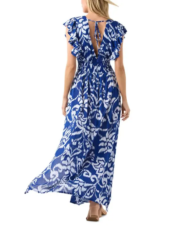 Tiare Hawaii Dahlia Tie Dye Cover Up Maxi Dress