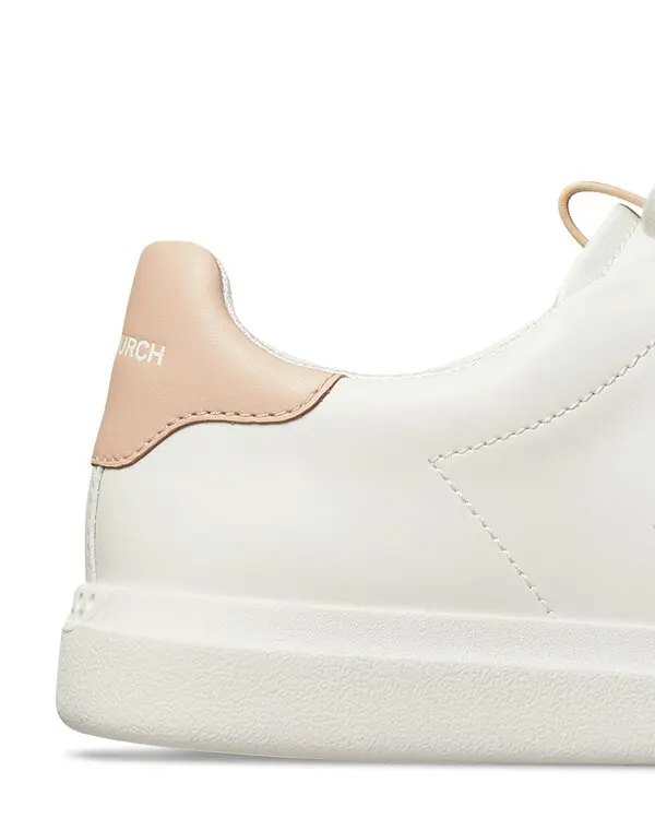 Tory Burch Double T Howell Court Sneakers - Titanium/shell Pink