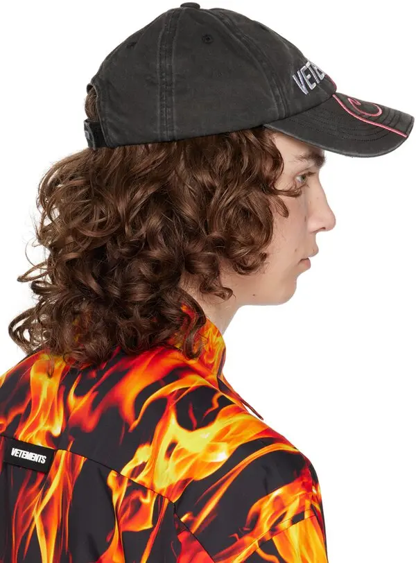 Vetements Flame Cap In Black - 50% Off | Editorialist