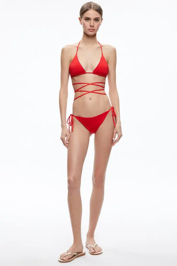 Alice + Olivia Kira Reversible String Bikini Top