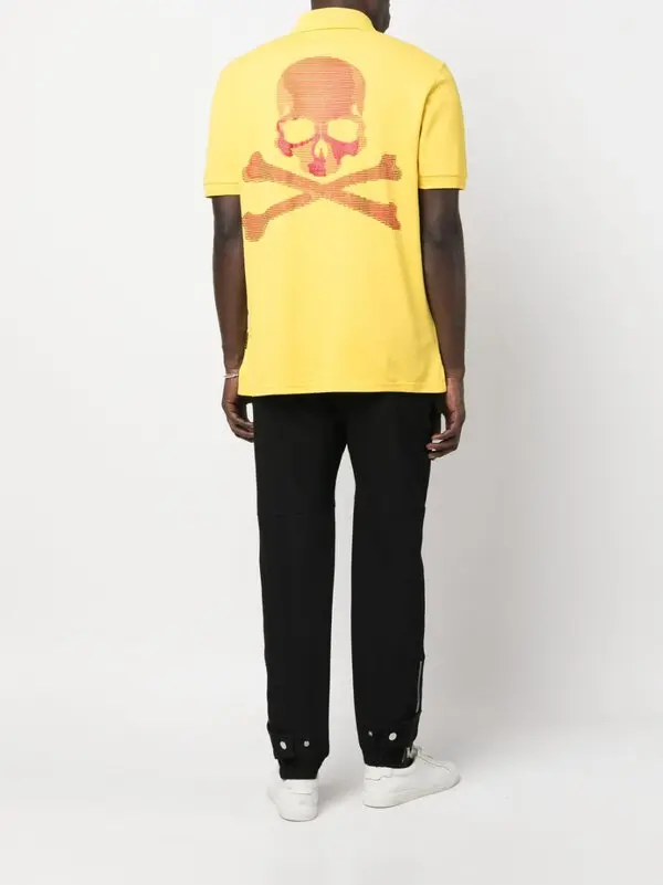 Philipp Plein Logo-print Short-sleeved Polo Shirt - Yellow