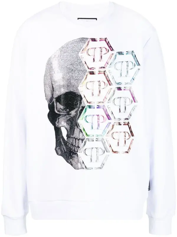 Philipp Plein Skull-print Crew-neck Sweatshirt
