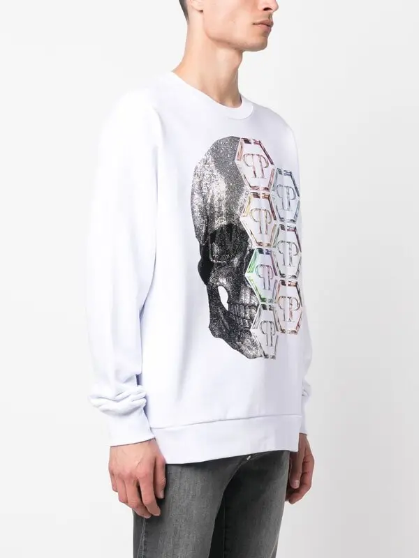 Philipp Plein Skull-print Crew-neck Sweatshirt
