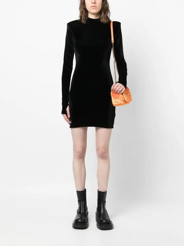 Philipp Plein Velvet Minidress