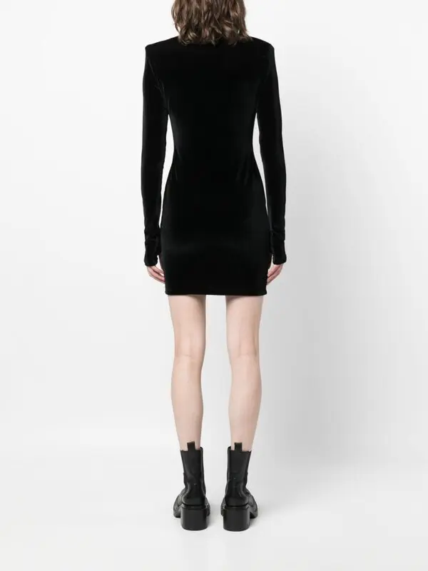 Philipp Plein Velvet Minidress