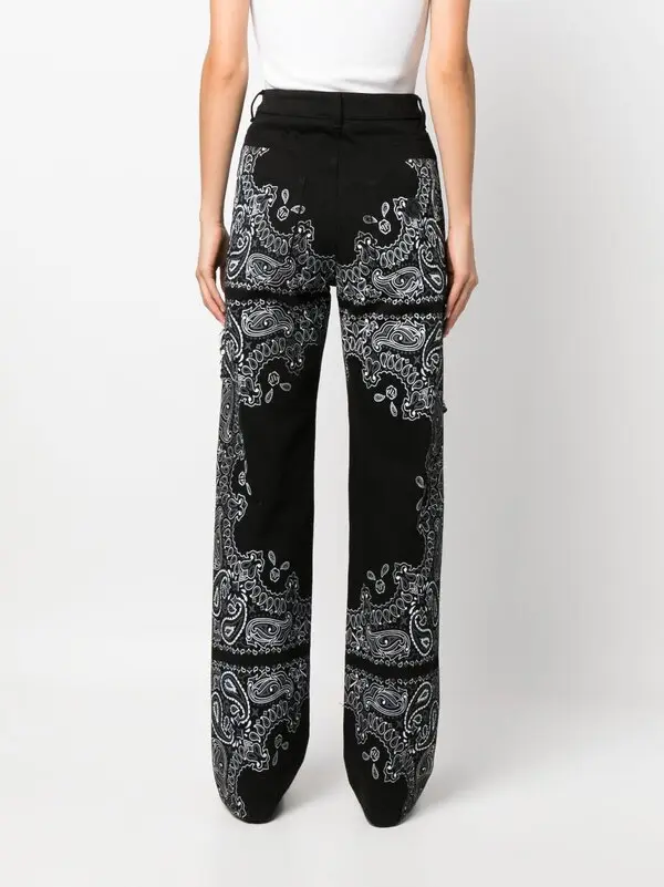 Philipp Plein Ripped Paisley-print Jeans
