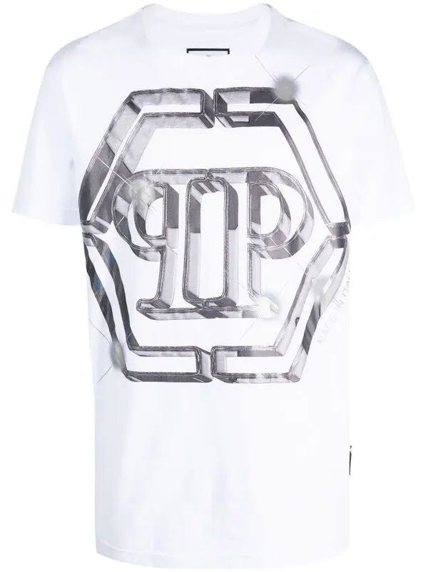 Philipp Plein Logo-print Short-sleeved T-shirt - White