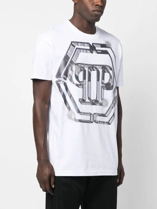 Philipp Plein Logo-print Short-sleeved T-shirt - White