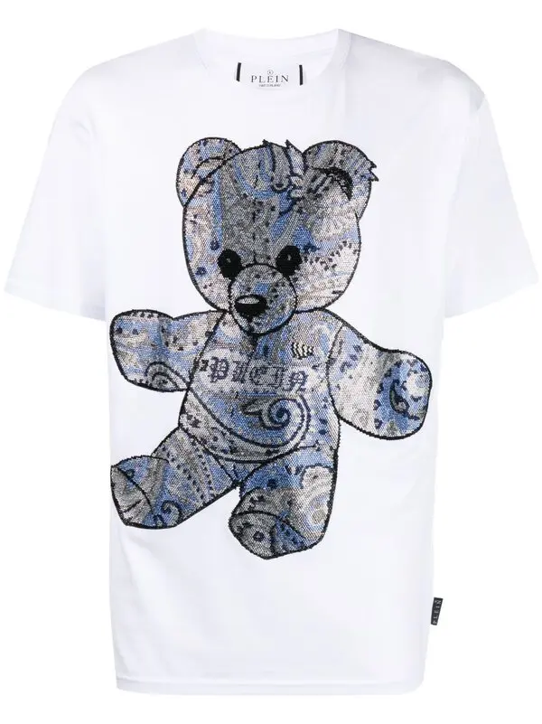 Philipp Plein Teddy-bear Motif Short-sleeve T-shirt