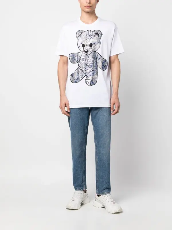 Philipp Plein Teddy-bear Motif Short-sleeve T-shirt