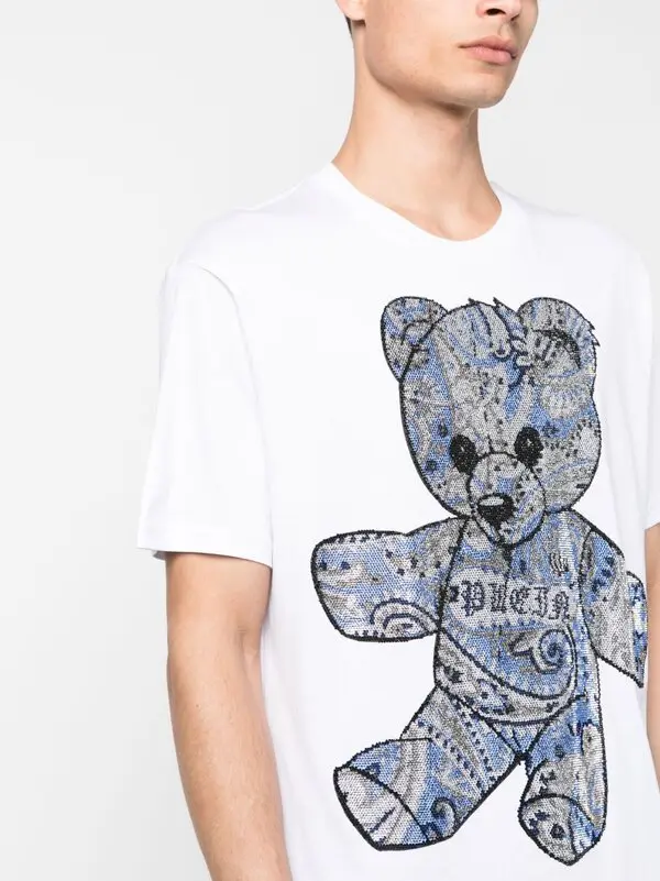 Philipp Plein Teddy-bear Motif Short-sleeve T-shirt