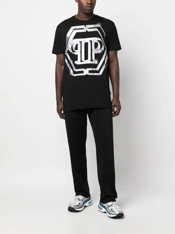 Philipp Plein Logo-print Short-sleeved T-shirt - Black
