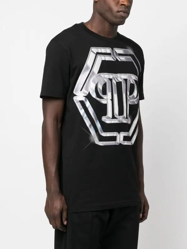 Philipp Plein Logo-print Short-sleeved T-shirt - Black