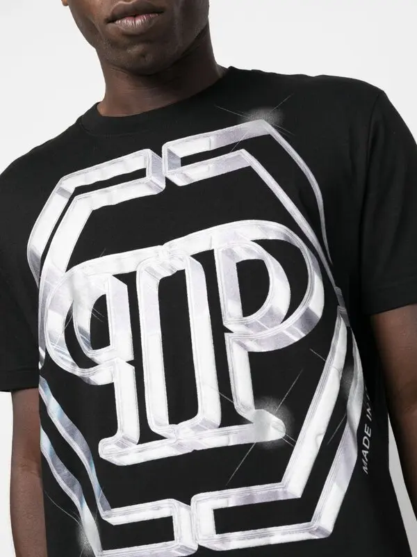 Philipp Plein Logo-print Short-sleeved T-shirt - Black