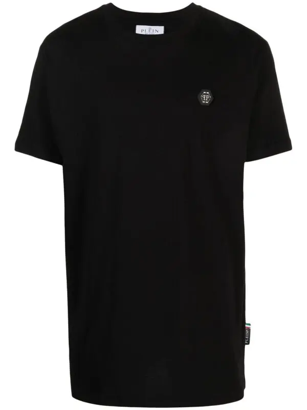Philipp Plein Skull&bones-print Cotton T-shirt - Black