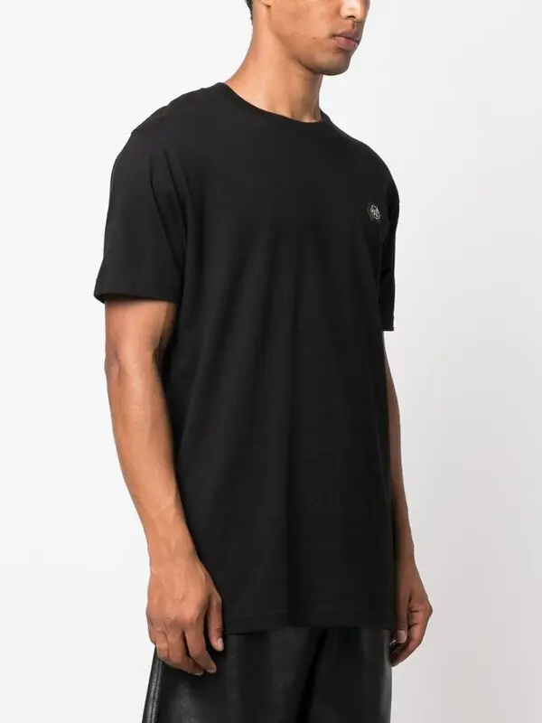 Philipp Plein Skull&bones-print Cotton T-shirt - Black
