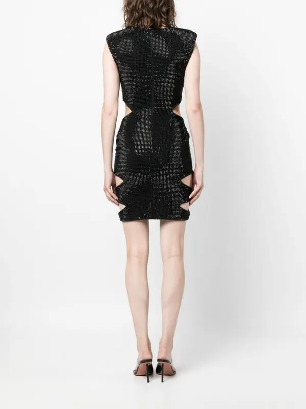 Philipp Plein Crystal-embellished Mini Dress