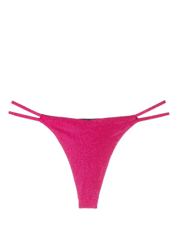 Philipp Plein Crystal-embellished Thong - Pink
