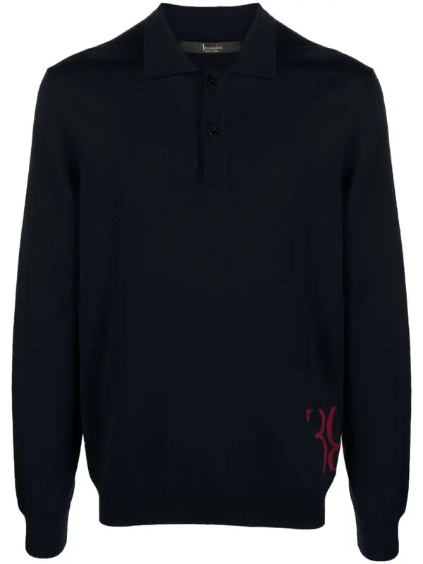 BILLIONAIRE Merino-blend Polo Jumper