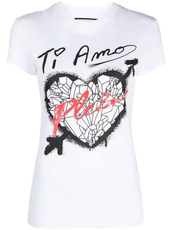 Philipp Plein Heart-print T-shirt