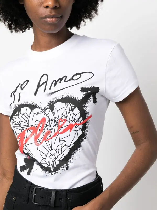 Philipp Plein Heart-print T-shirt