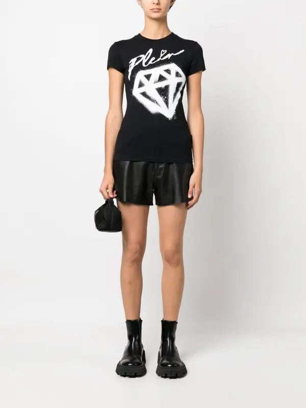 Philipp Plein Graffiti Logo-print T-shirt - Black