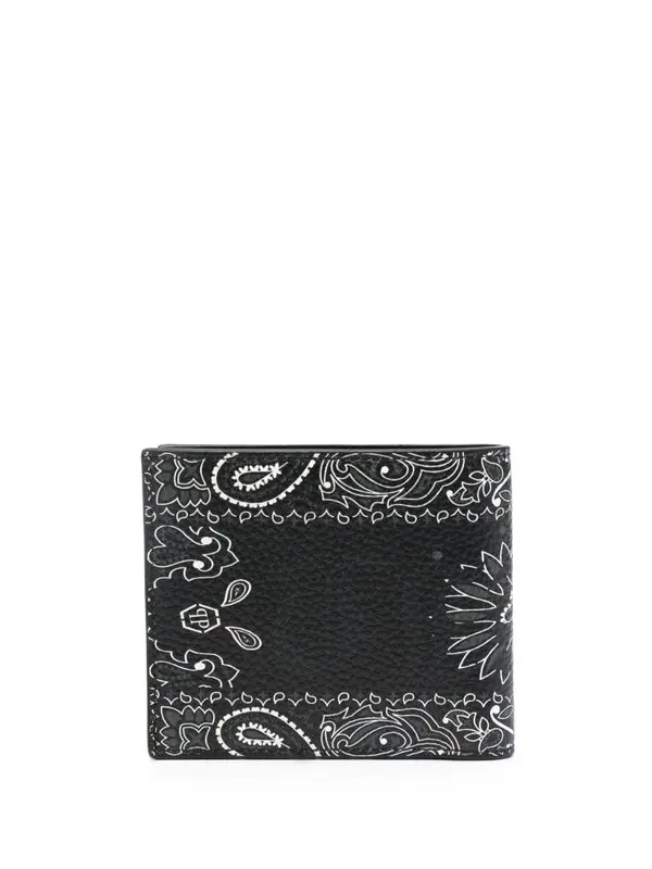 Philipp Plein Paisley-print Leather Wallet