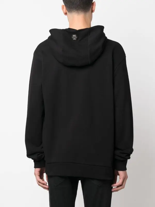Philipp Plein Teddy Bear Paisley-print Hoodie - Black