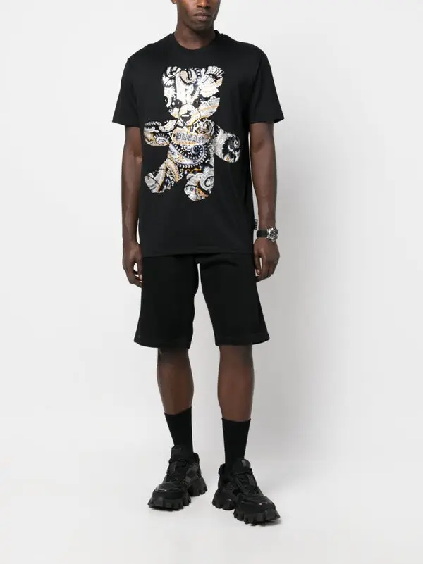 Philipp Plein Teddy Bear-print Crystal-embellished T-shirt