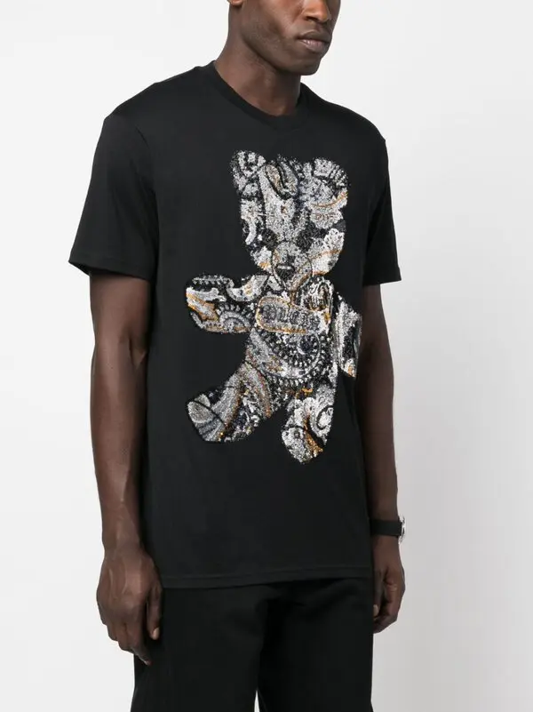 Philipp Plein Teddy Bear-print Crystal-embellished T-shirt