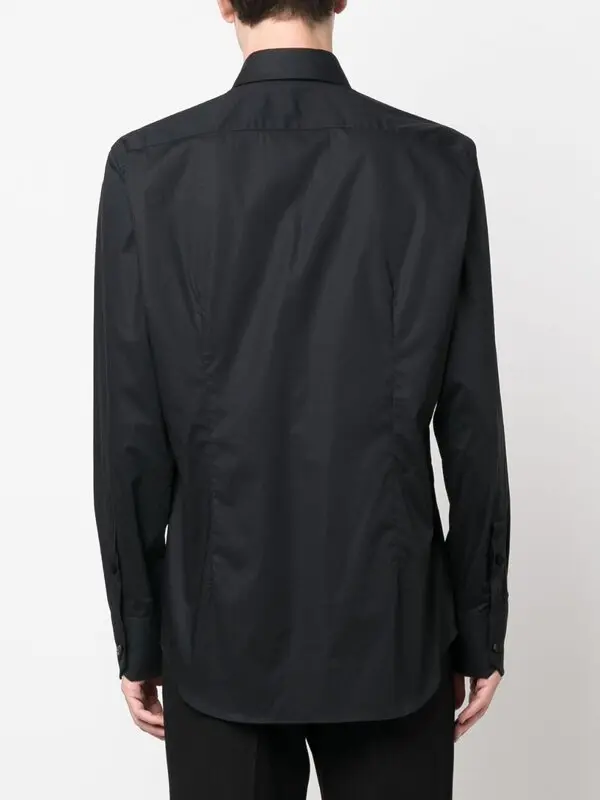 BILLIONAIRE Embroidered-logo Shirt - Black