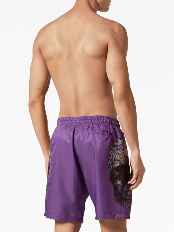 Philipp Plein Skull-print Drawstring Swim Shorts