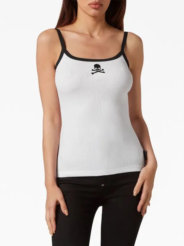 Philipp Plein Skull-print Tank Top - White