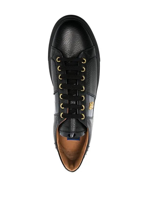 BILLIONAIRE Contrast-detail Low-top Sneakers - Black