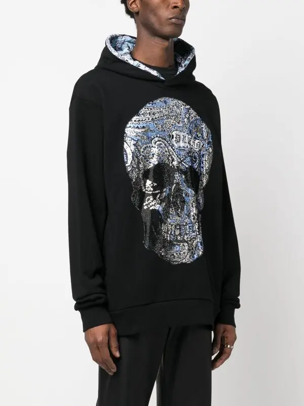 Philipp Plein Rhinestone-embellished Skull Hoodie